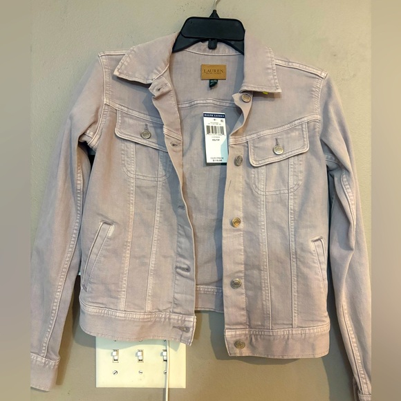 Ralph Lauren | Jackets & Coats | Ralph Lauren Lavender Jean Jacket ...